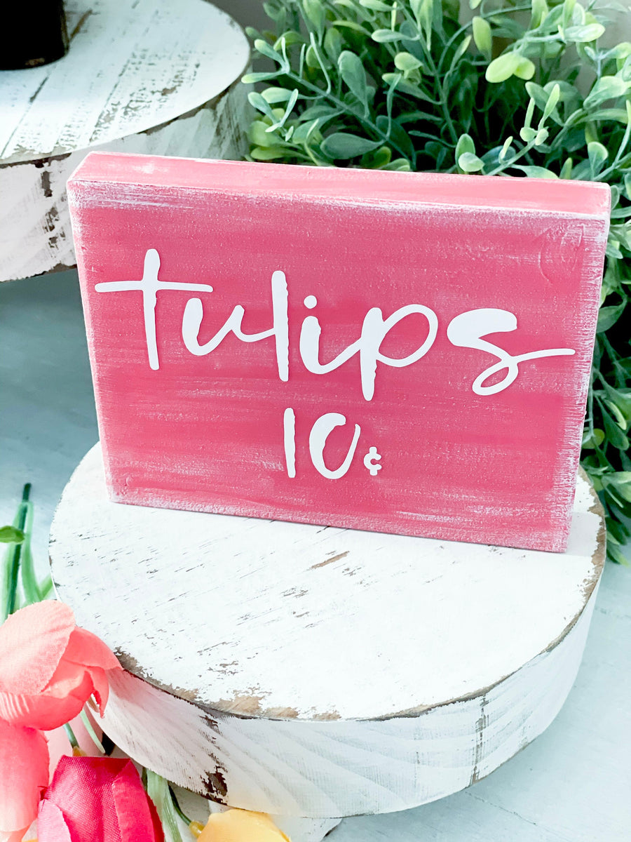 Tulips Sign – Birch Lane by Jennifer