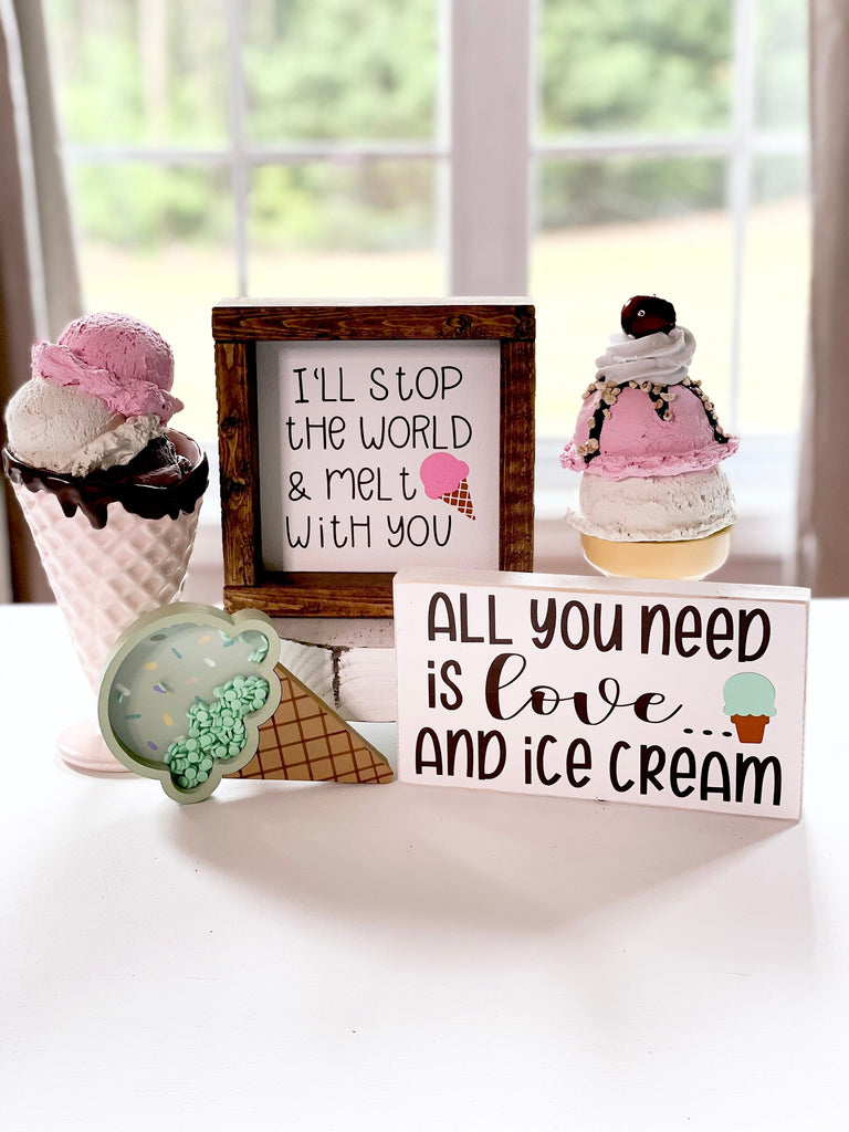 Ice Cream Sign - I’ll Stop the World and Melt With You – Birch Lane by ...