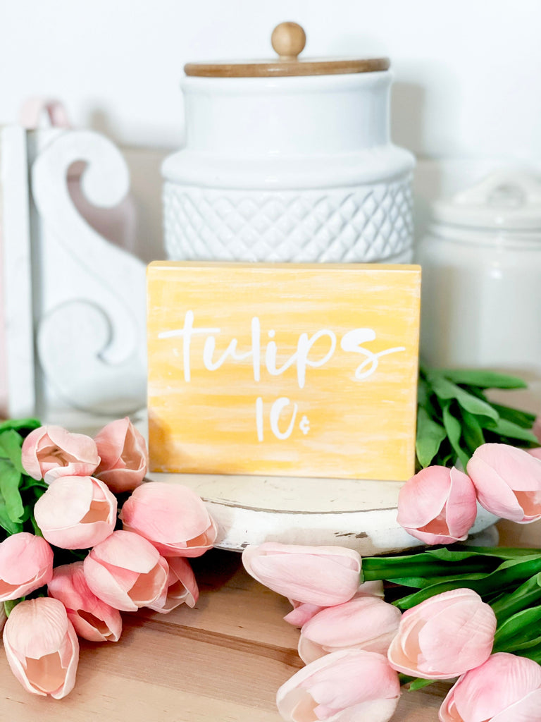 Tulips Sign – Birch Lane by Jennifer