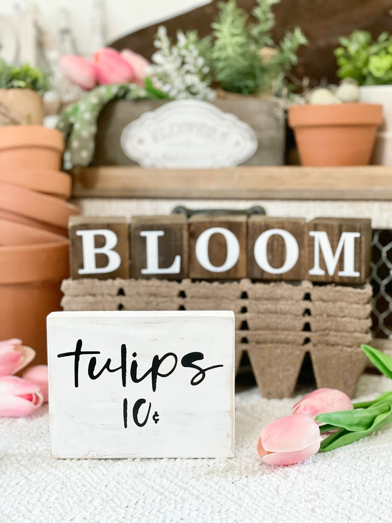 Tulips Sign – Birch Lane by Jennifer